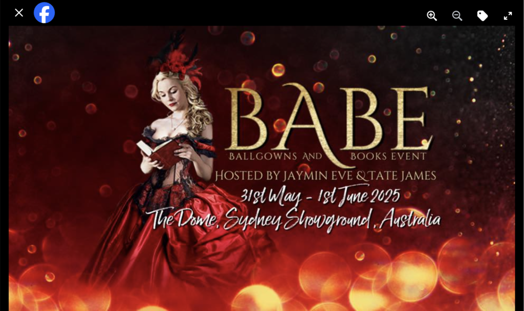 BABE 25 – Ballgowns and Books Event 25 event - Tash plus books