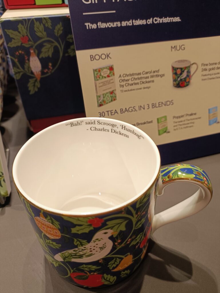 T2 tea penguin books Christmas crossover featuring Charles Dickens a ...